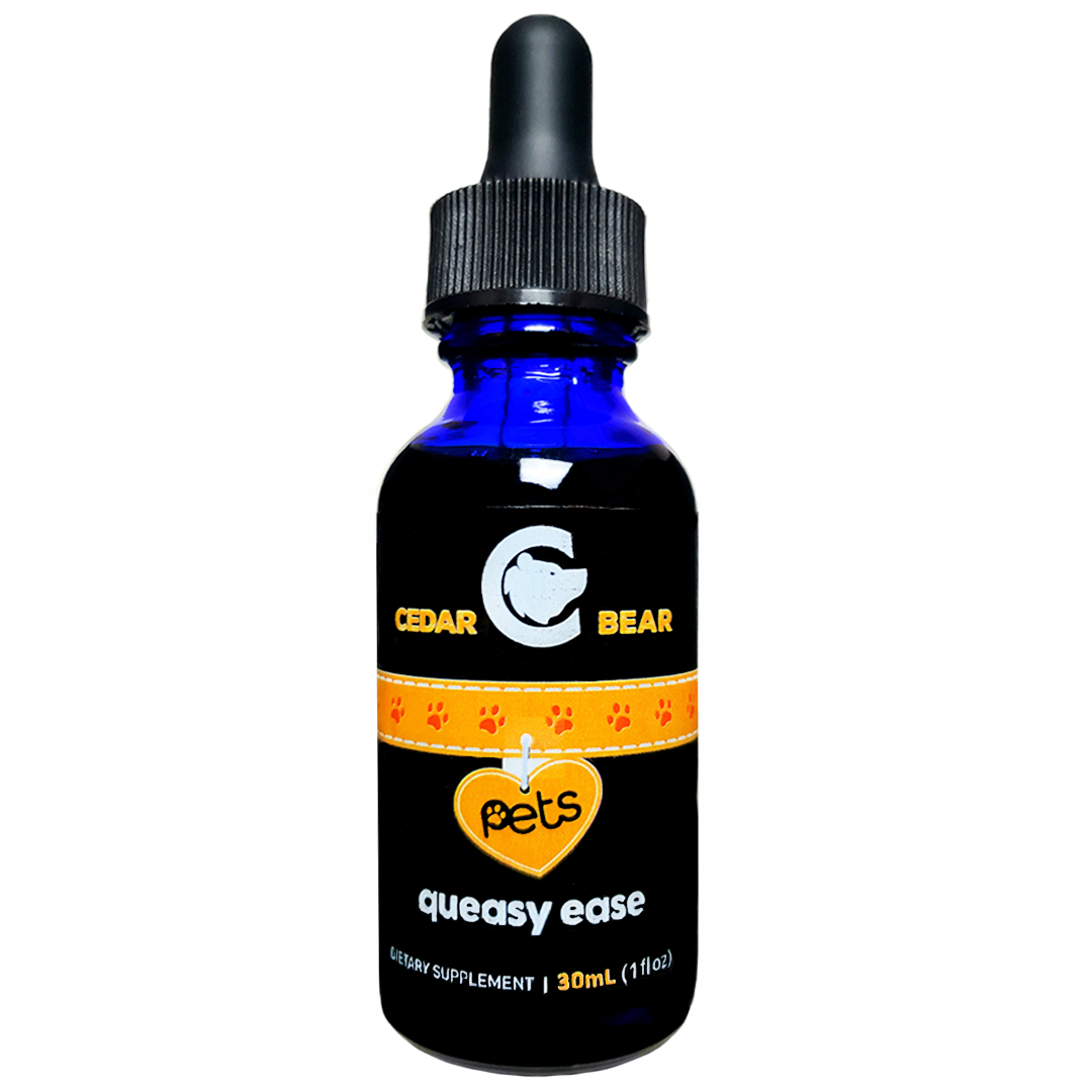 Pet's Queasy Ease | Pets Formula | Herbal Supplements – Cedar Bear ...